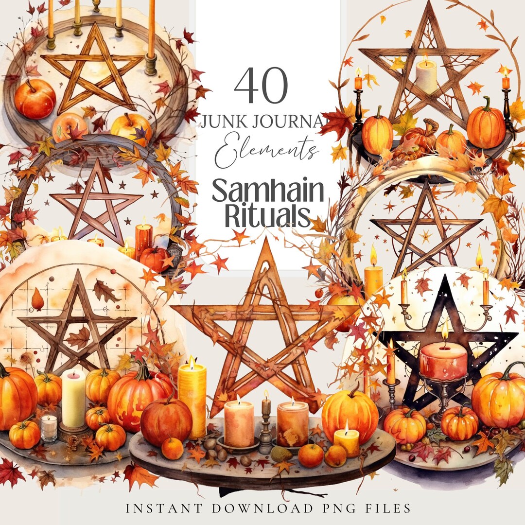 Samhain Pagan Fall, Witch Clipart Witchy Planner Stickers Wallpaper for ...