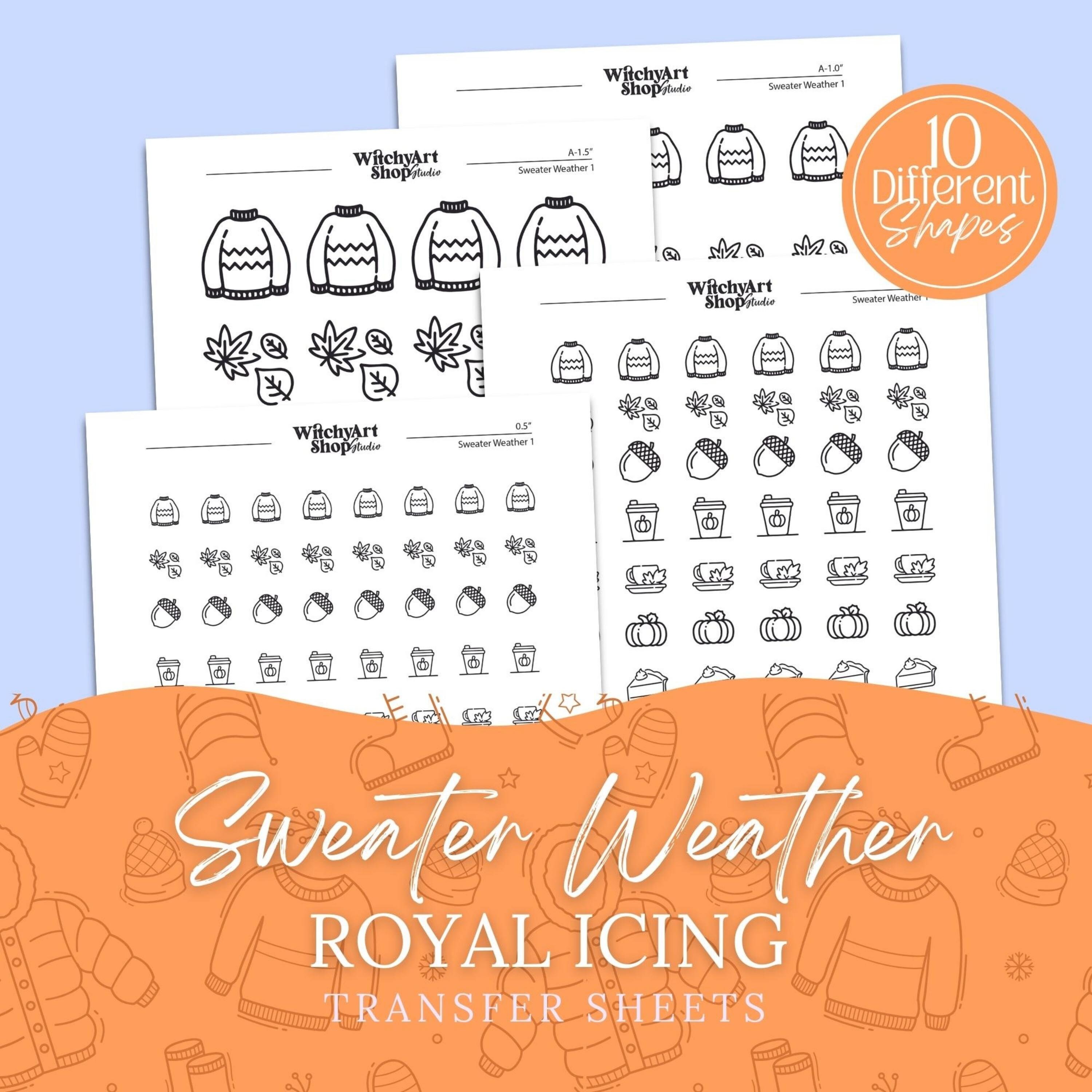 Royal Icing Transfer Sheets Bundle, Printable Cookie Transfer Sheets ...