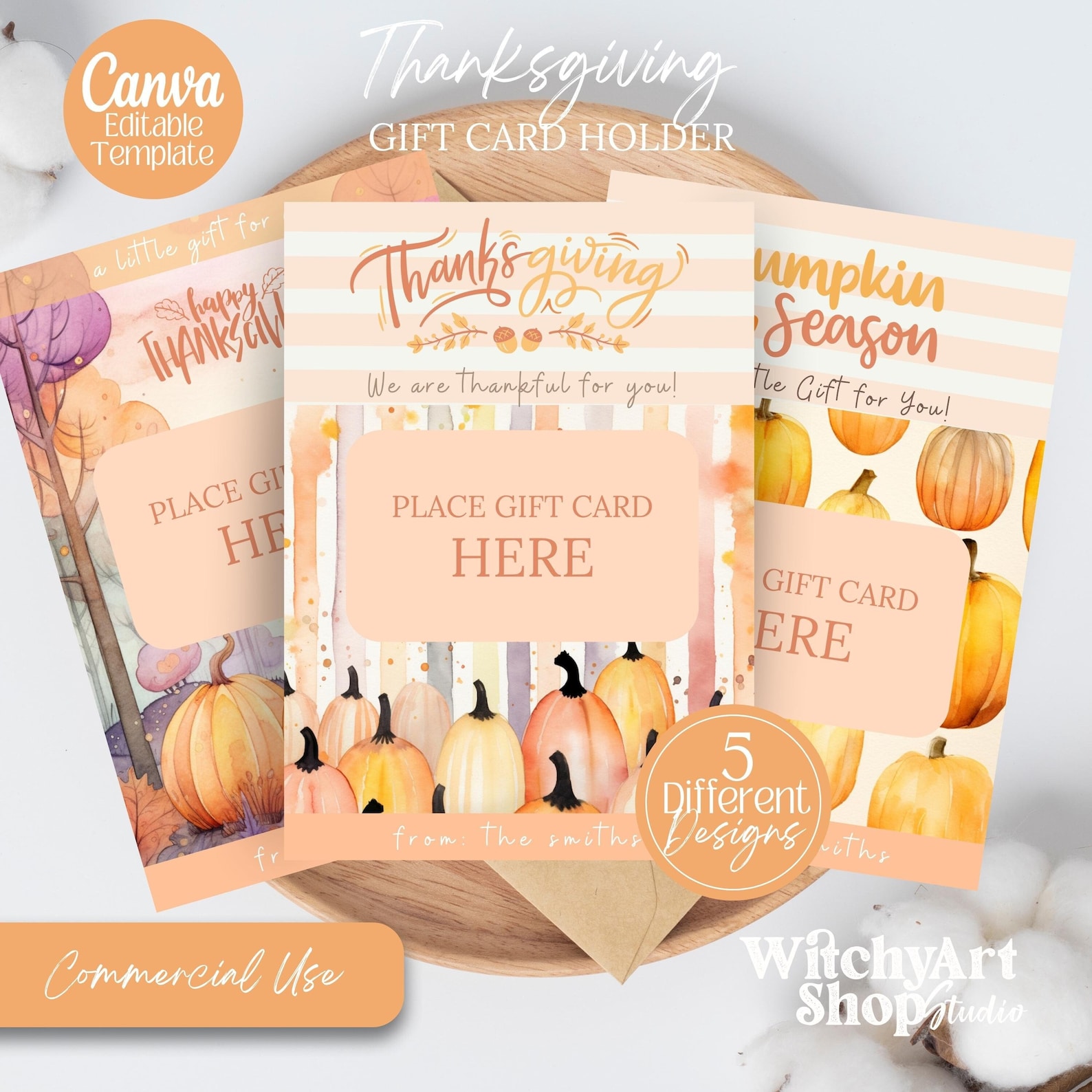 Printable Thanksgiving Gift Card Holder Coffee Gift Card - Etsy