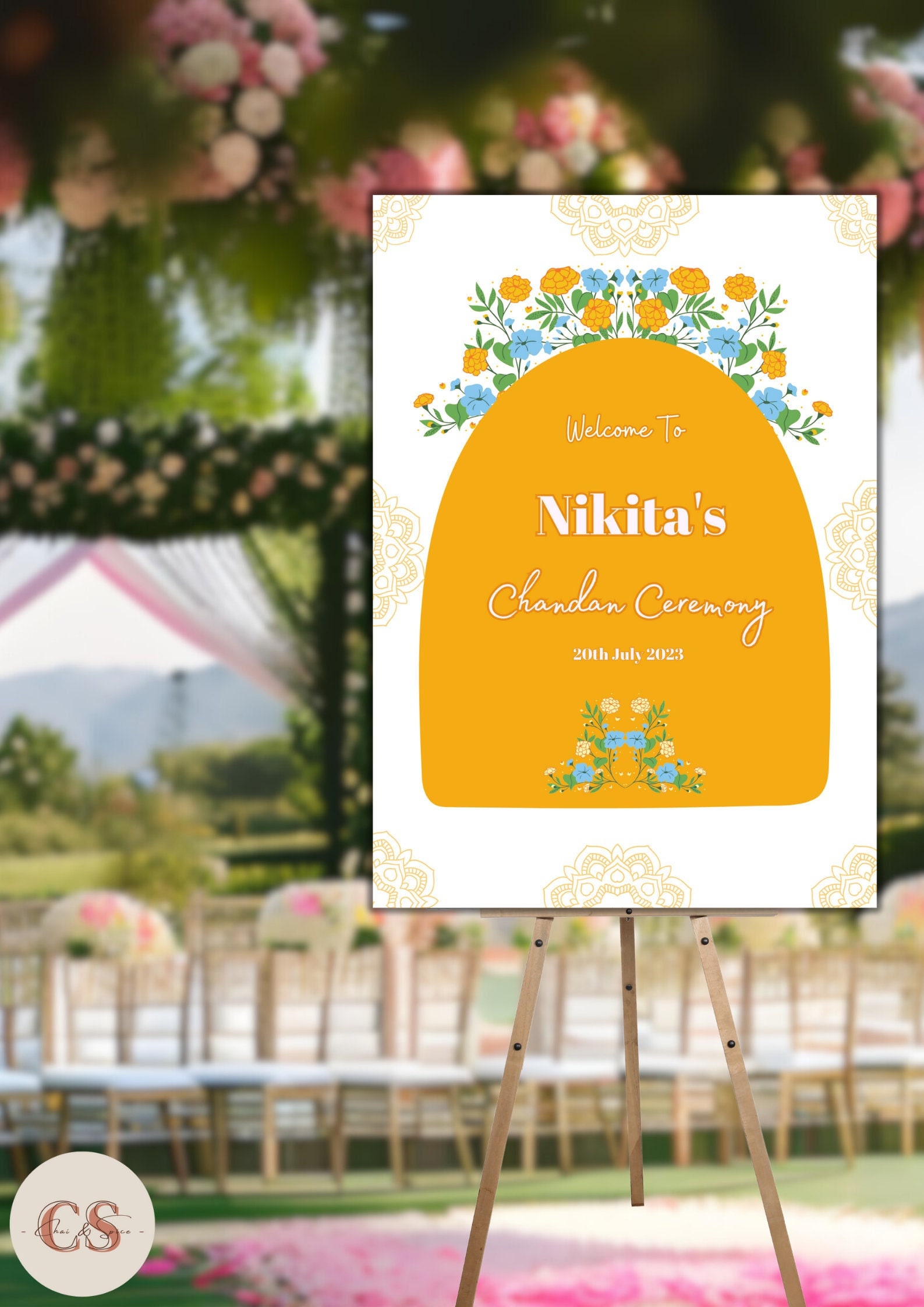 Hindu Chandan Welcome Sign, Indian Gujarati Wedding Ceremony Board ...