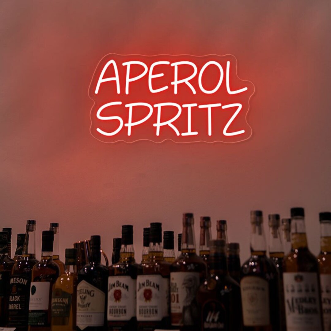Aperol Spritz Neon Sign Cocktail Drink Light Sign Christmas - Etsy