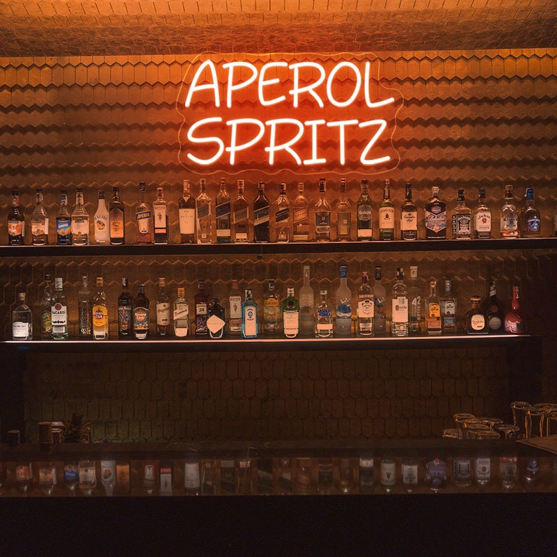 Aperol Spritz Neon Sign Cocktail Drink Light Sign Christmas - Etsy