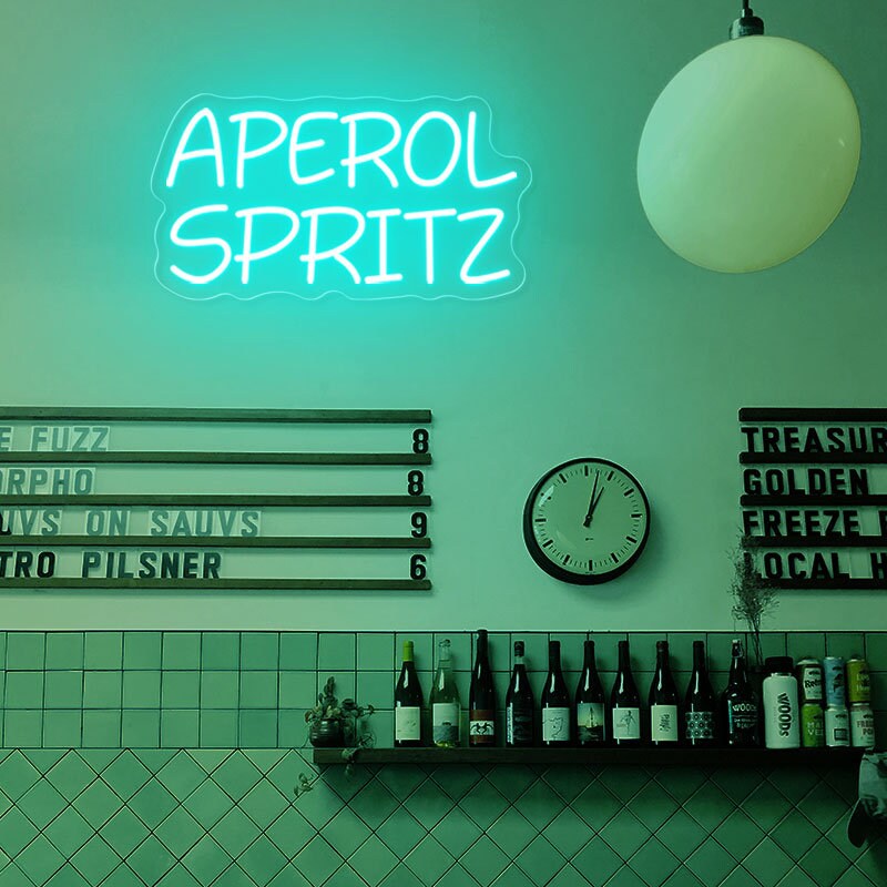 Aperol Spritz Neon Sign Cocktail Drink Light Sign Christmas - Etsy
