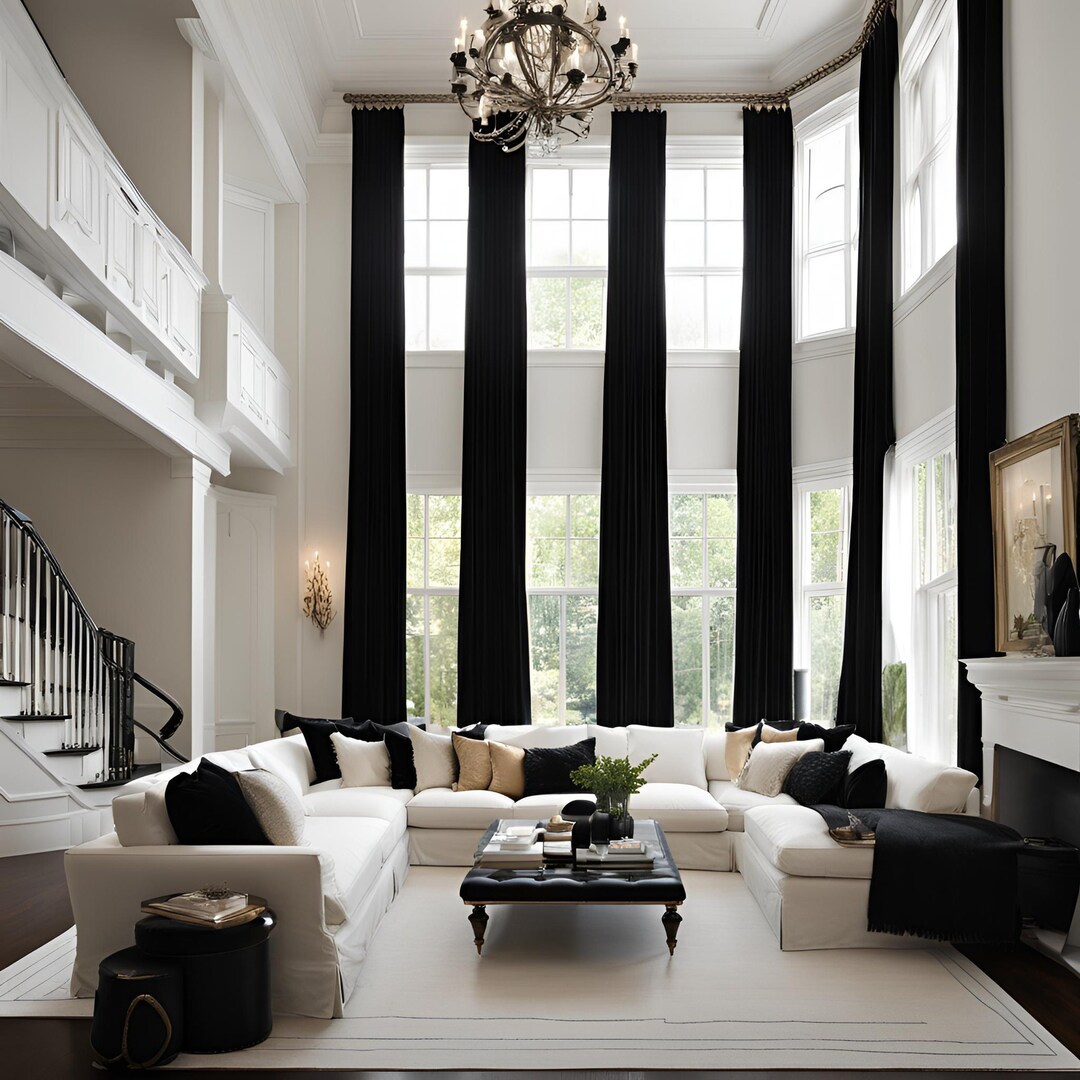 Extra Long Velvet Curtains, 21 Color. Extra Long Custom Velvet Drapes ...