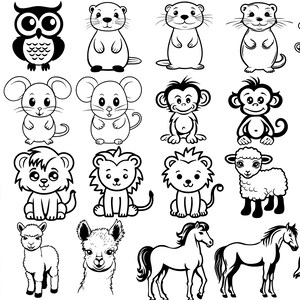 100 Animal Doodle Svg Bundle - Animal Svg - Doodle Svg - Pet Svg - Cute ...