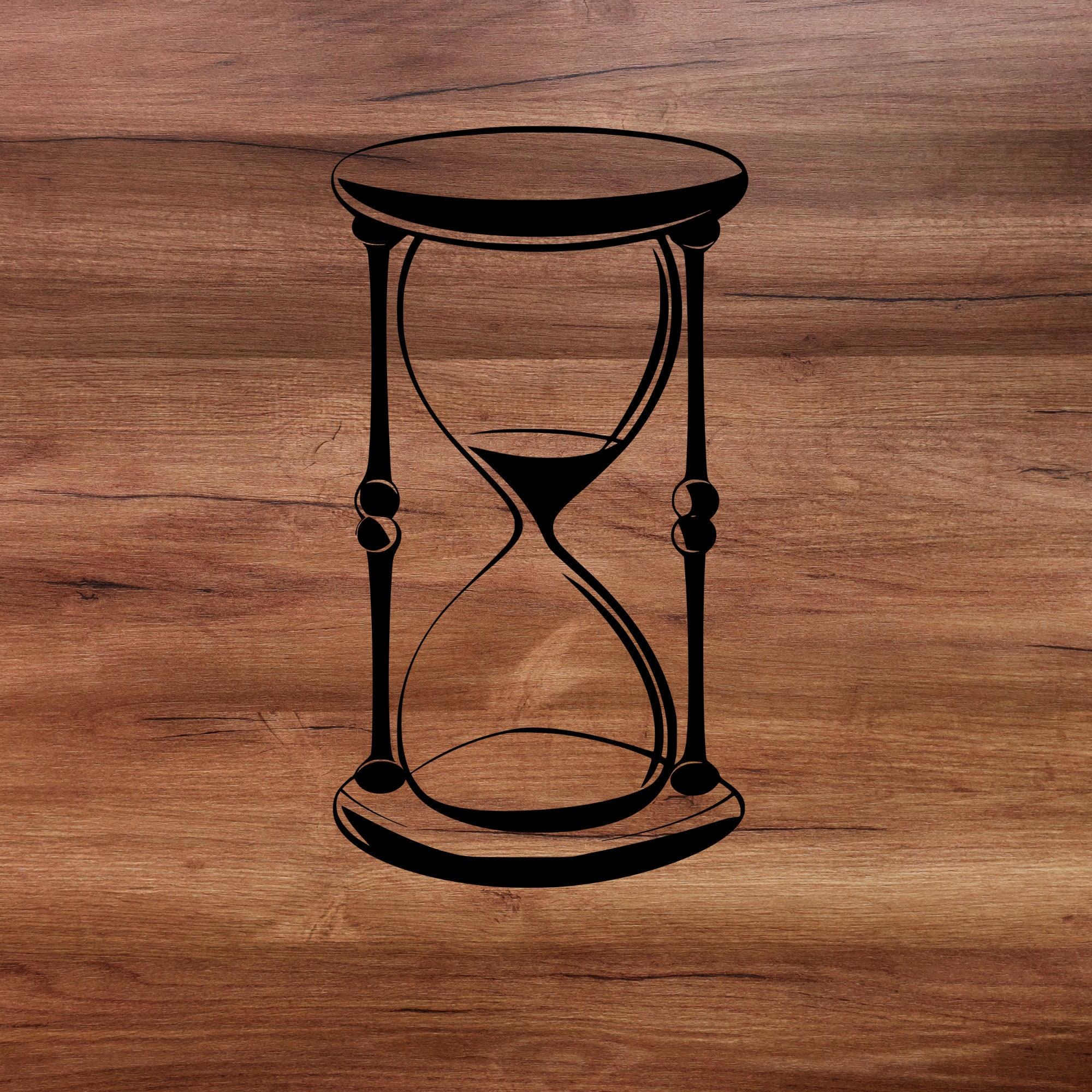 Hour Glass Svg File | Death Timer Svg | Time Counter | Sand Clock Svg ...