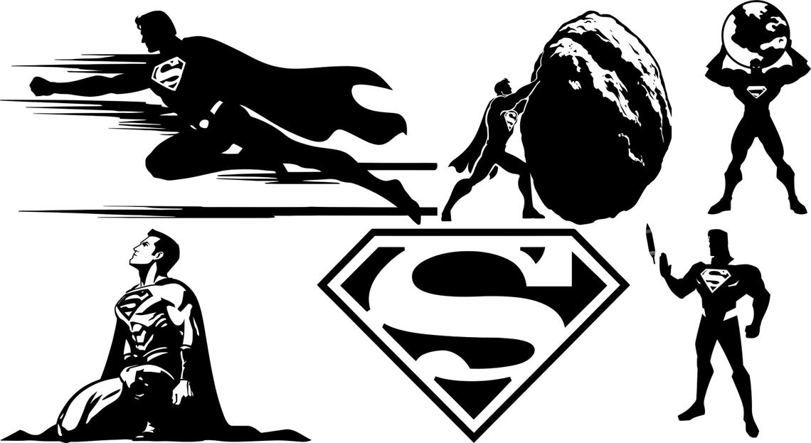 Hero Crest Silhouette Svg Bundle / Flying Strong Hero Emblem Png ...