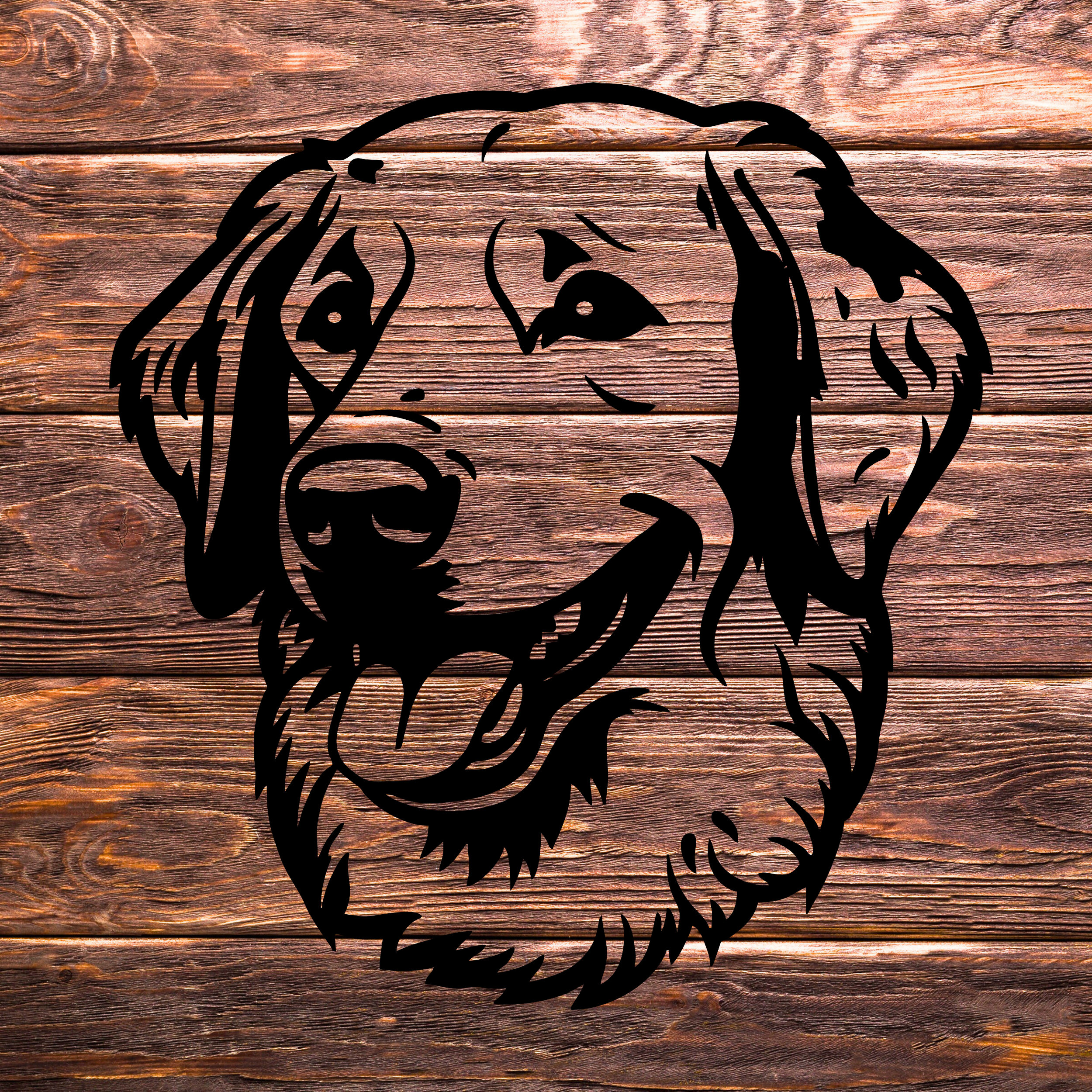 GOLDEN RETRIEVER Svg, Golden Retriever Clipart, Golden Retriever, Svg ...