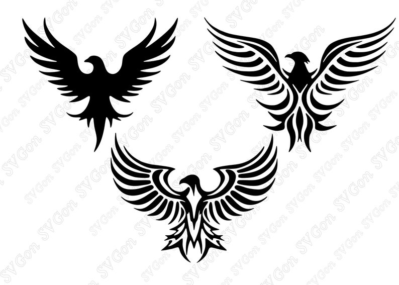 Phoenix SVG Bundle, Bird Svg, Phoenix Silhouette, Phoenix Clipart, Bird ...
