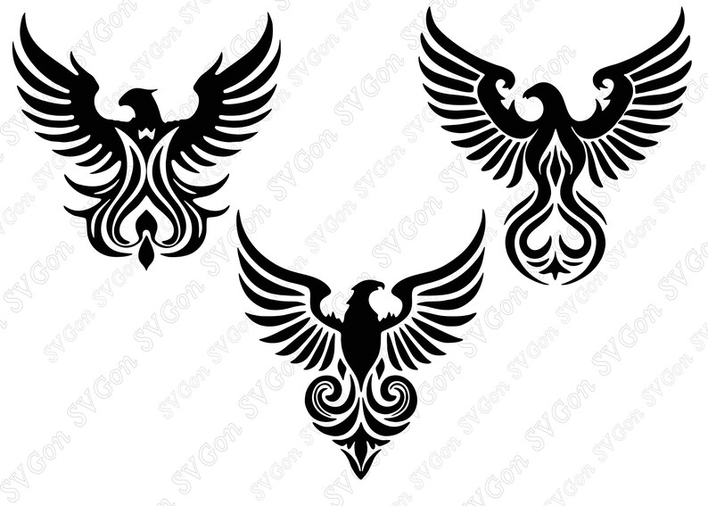 Phoenix SVG Bundle, Bird Svg, Phoenix Silhouette, Phoenix Clipart, Bird ...