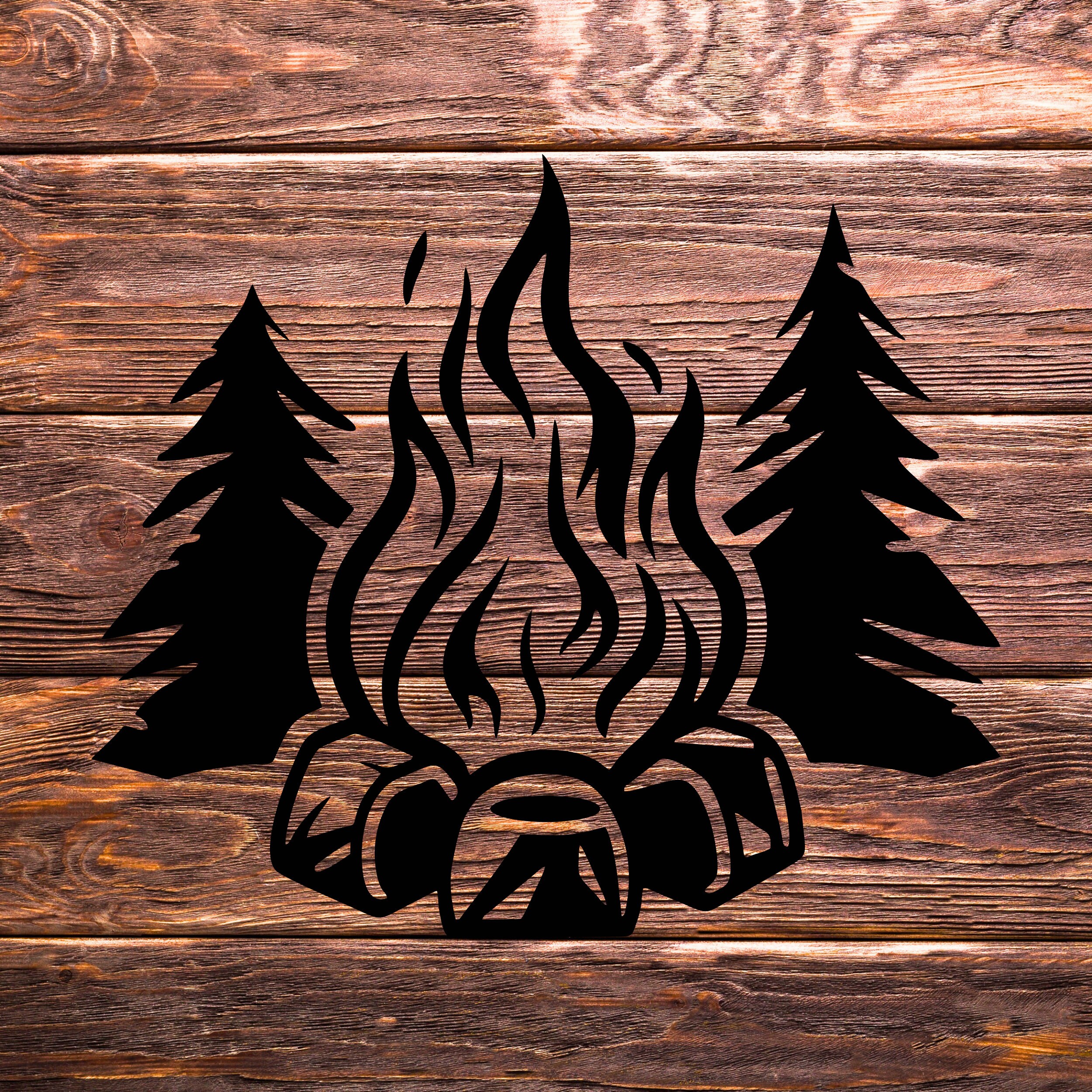 Camp Fire SVG, Campfire Silhouette, Camping Clipart, SVG, Png, Eps, JPG ...