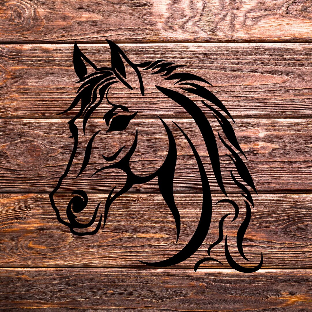 HORSE HEAD SVG, Horse Head Svg Cut Files for Cricut, Horse Clipart ...