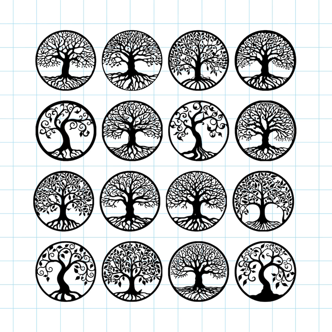 16 Family Tree Svg Bundle, Tree Roots Svg, Tree With Roots Svg, Our ...