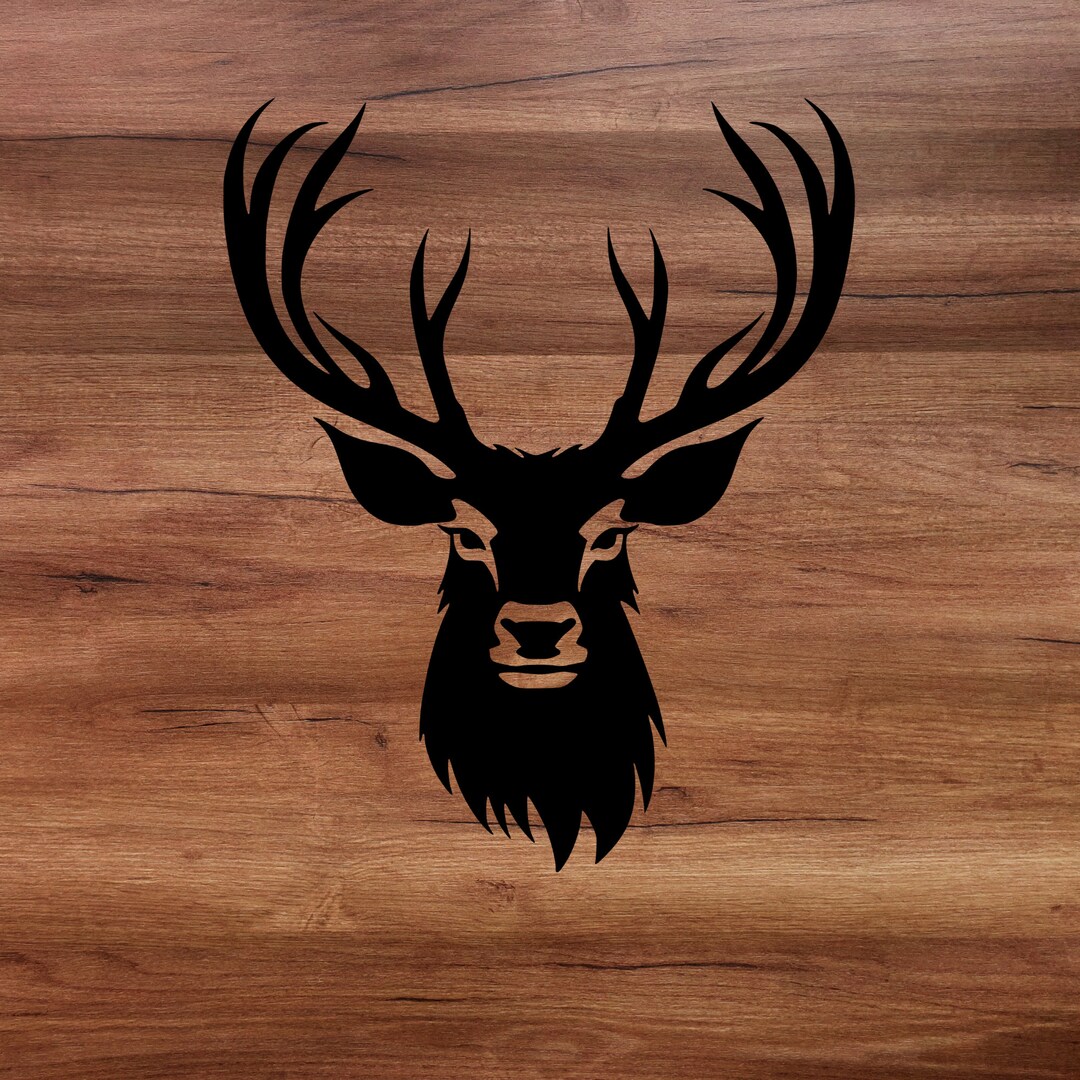 Deer Laser Cut Dxf Glowforge Svg Xtool D1 File Wall Art Decor Pattern ...