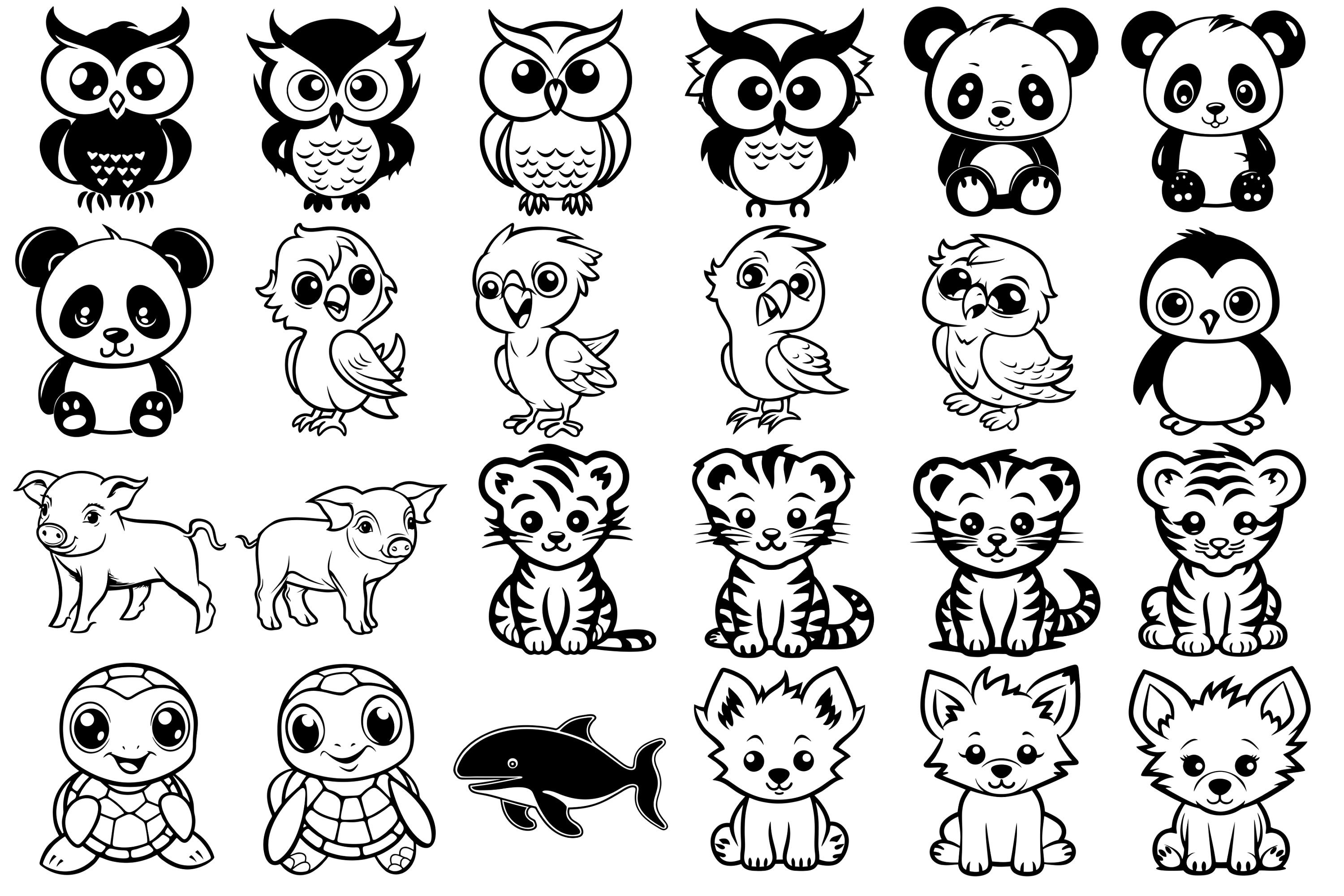 100 Animal Doodle SVG Bundle Animal Svg Doodle Svg Safari - Etsy