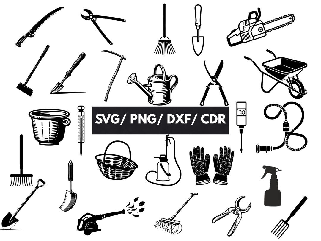 Garden Tools SVG Bundle | Gardening Tools SVG | Tools SVG | Gardening ...