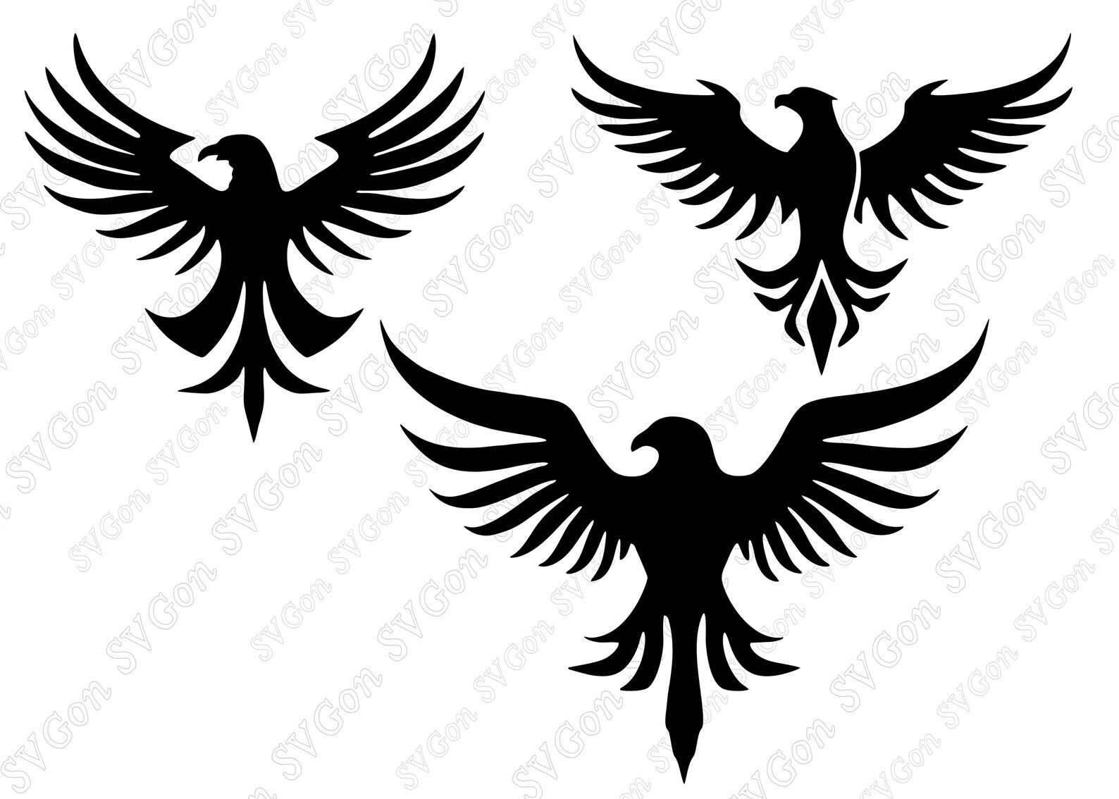 Phoenix SVG Bundle, Bird Svg, Phoenix Silhouette, Phoenix Clipart, Bird ...