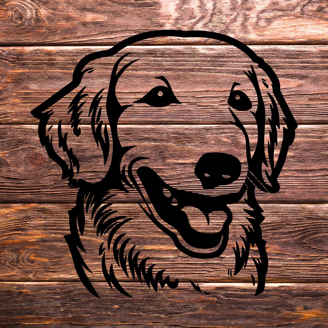 GOLDEN RETRIEVER Svg, Golden Retriever Clipart, Golden Retriever, Svg ...