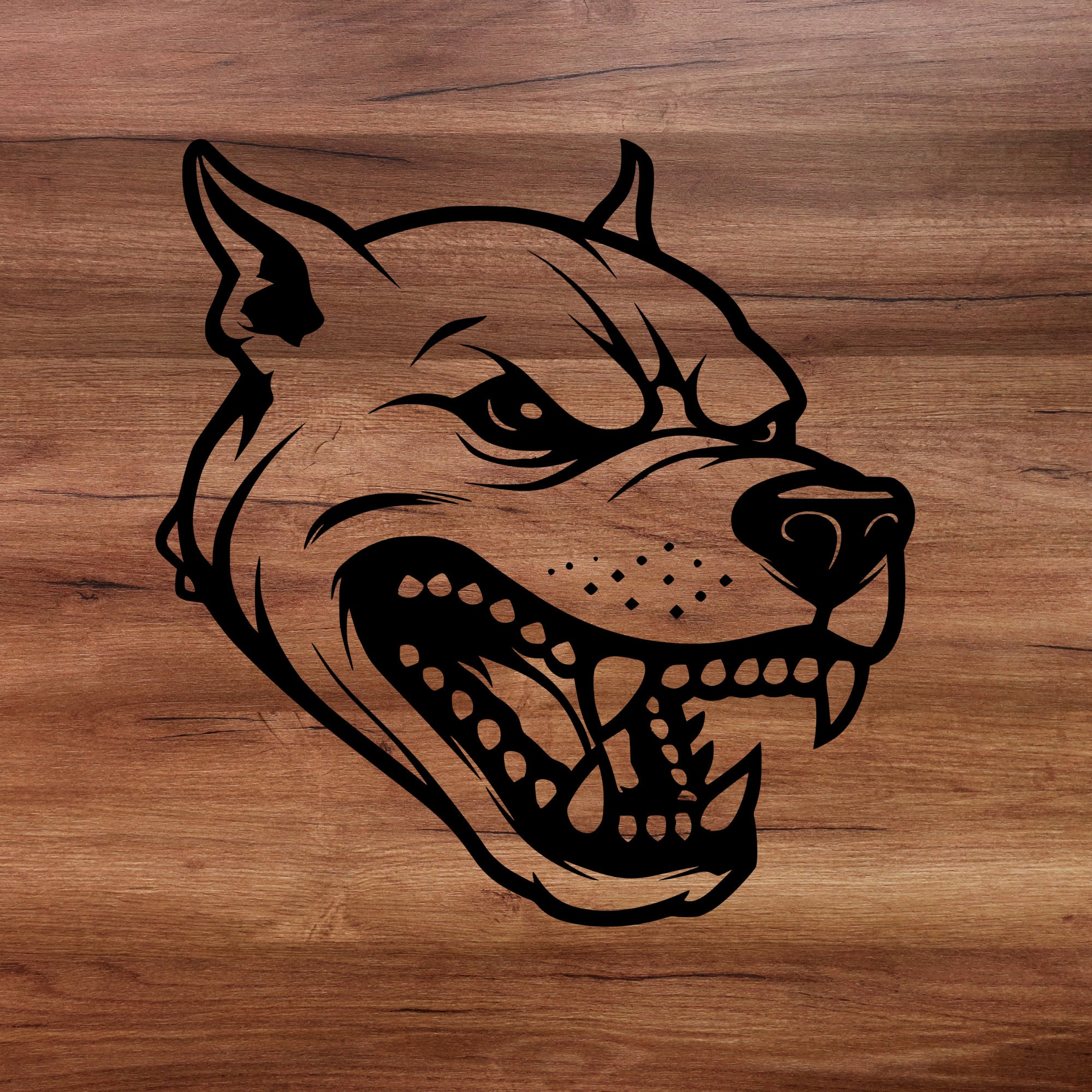 Pitbull Svg Cut File Angry Pitbull Svg Png Head Pitbull Svg Design ...