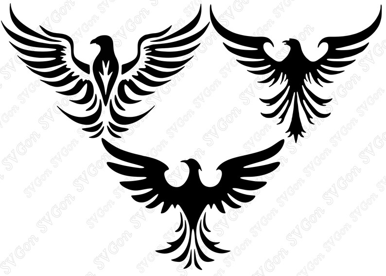 Phoenix SVG Bundle, Bird Svg, Phoenix Silhouette, Phoenix Clipart, Bird ...