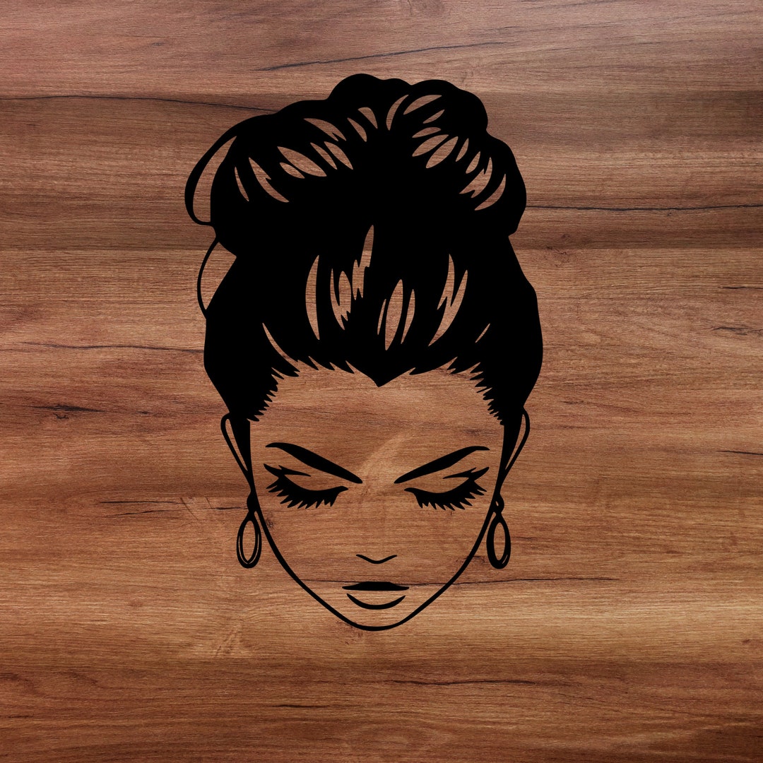 Beauty Face Svg, Woman Beauty Human Face Svg, Glamour Lady Svg, Girl's ...