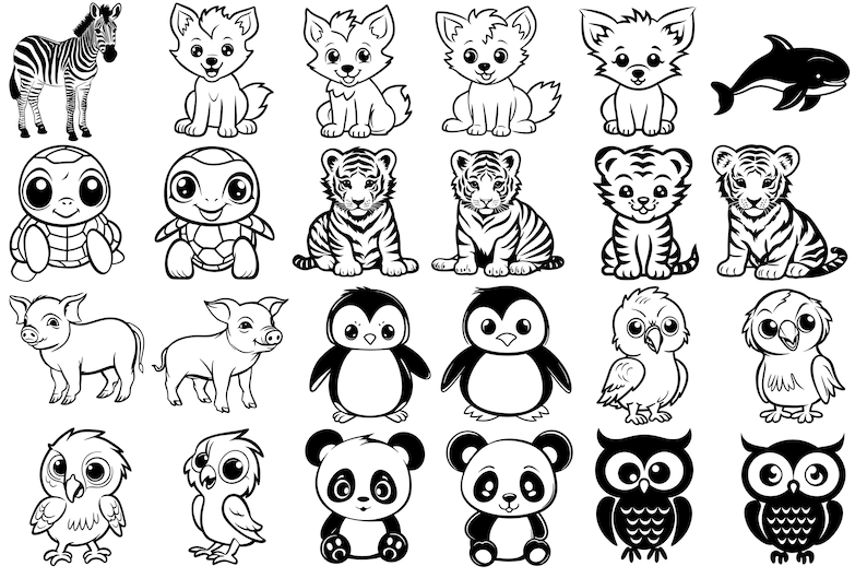 100 Animal Doodle Svg Bundle - Animal Svg - Doodle Svg - Pet Svg - Cute ...