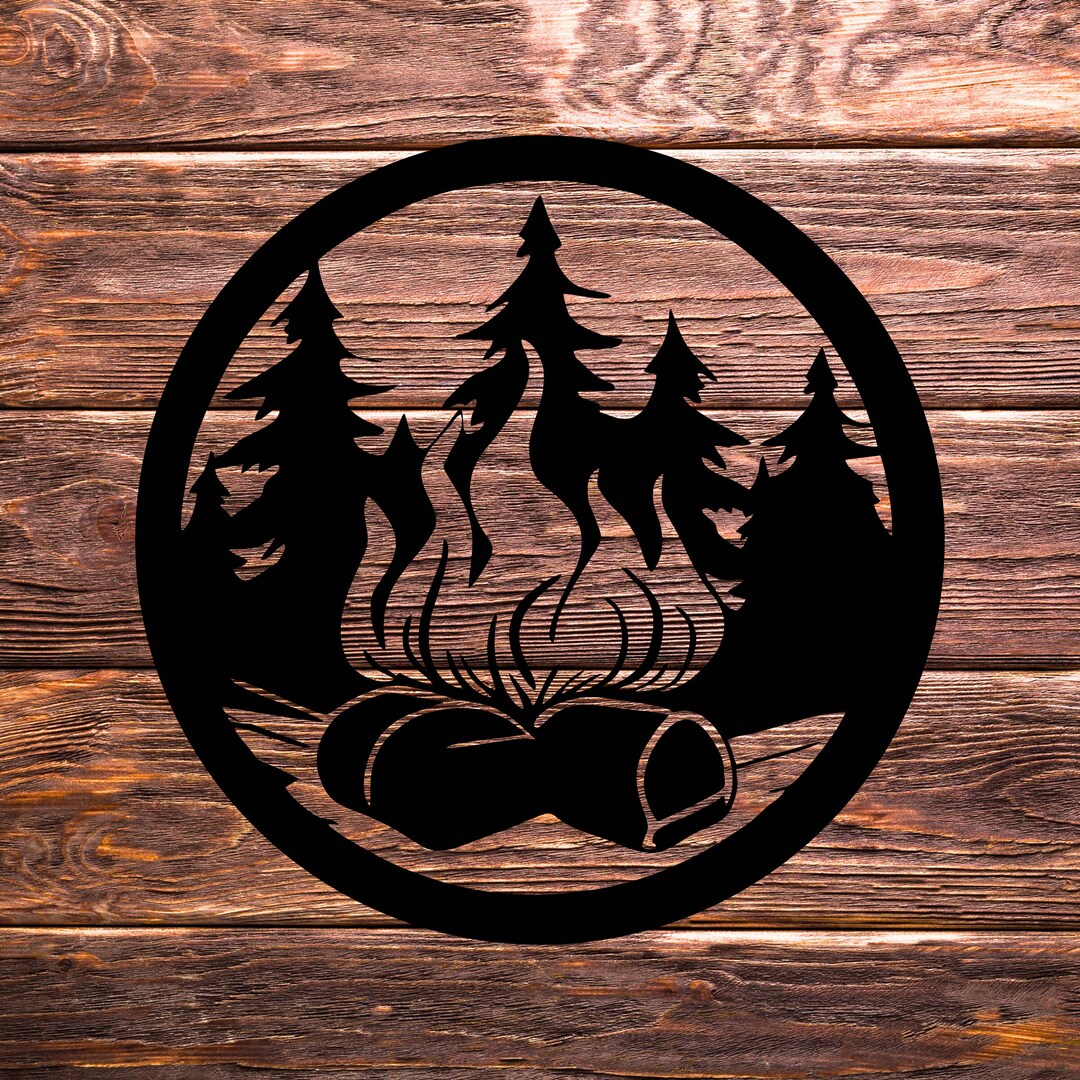 Camp Fire SVG, Campfire Silhouette, Camping Clipart, SVG, Png, Eps, JPG ...