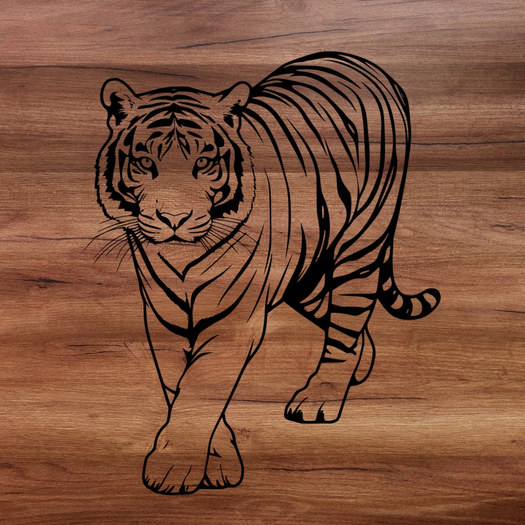 Tiger SVG, Tiger Clipart, Tiger Silhouette Svg, Tiger DXF, Tiger PNG ...