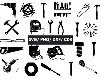 Tools SVG Bundle, Tools PNG Bundle, Tools Clipart, Tools SVG Cut Files ...