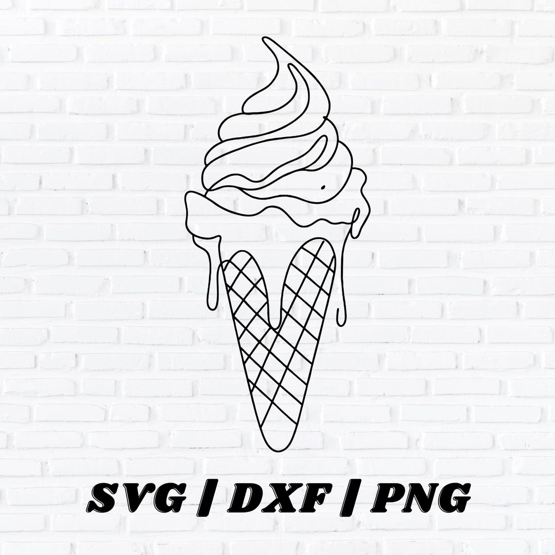 Cono de helado — Descarga digital instantánea — ¡Incluye archivos SVG ...