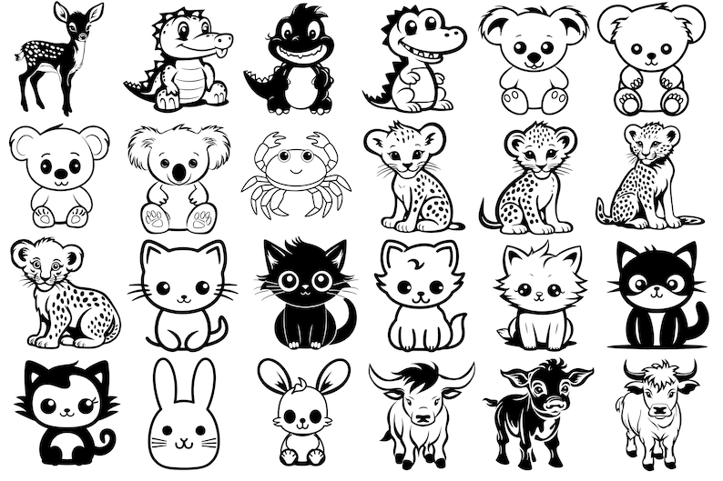 100 Animal Doodle Svg Bundle - Animal Svg - Doodle Svg - Pet Svg - Cute ...