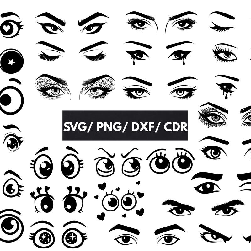 Woman Eyes Svg - Etsy