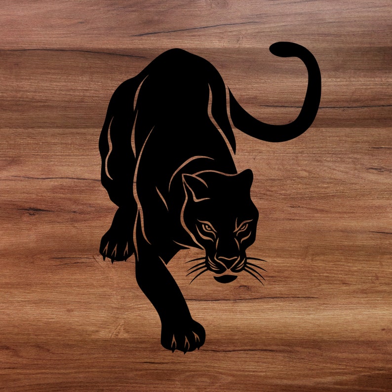 Panther SVG, Panther DXF, Panther PNG, Panther Clipart, Panther Cut ...