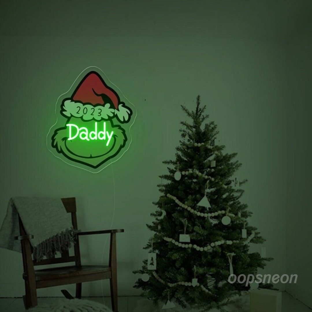 Personalized Grinch Name Neon Sign Gift for Grinch Lover - Etsy