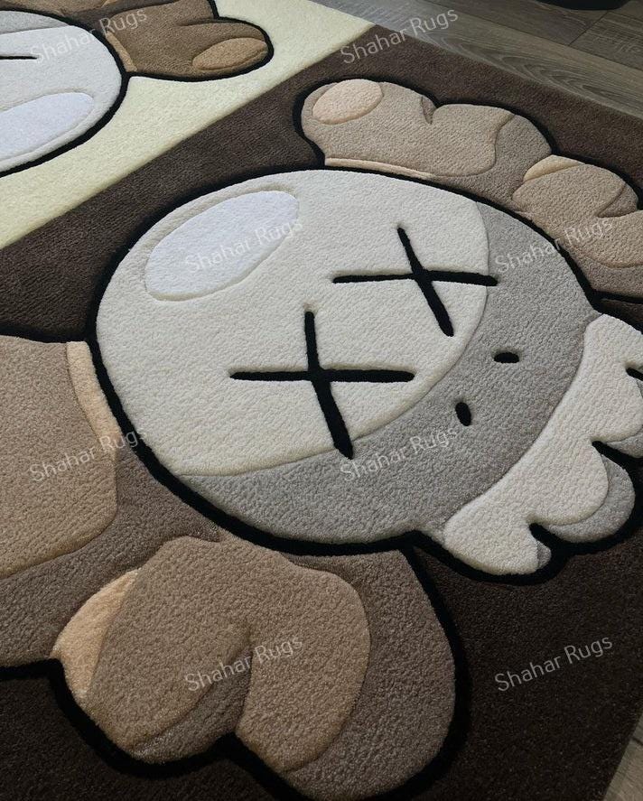 Buy Kaws Handmade 100% Wool Rugs Case Rugs L Handmade Carpet for Living ...