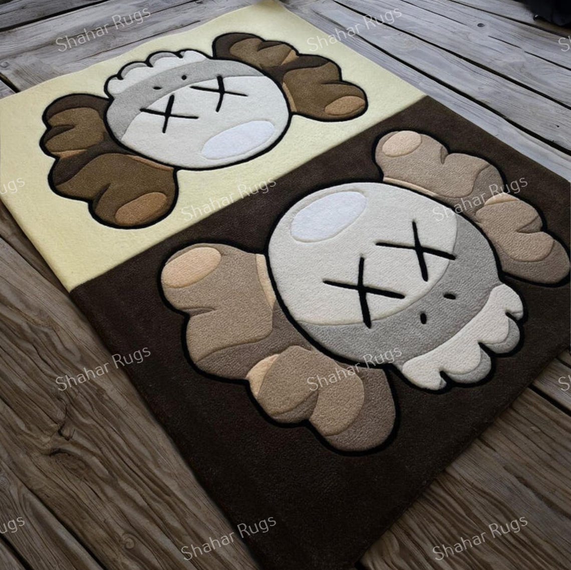 Buy Kaws Handmade 100% Wool Rugs Case Rugs L Handmade Carpet for Living ...