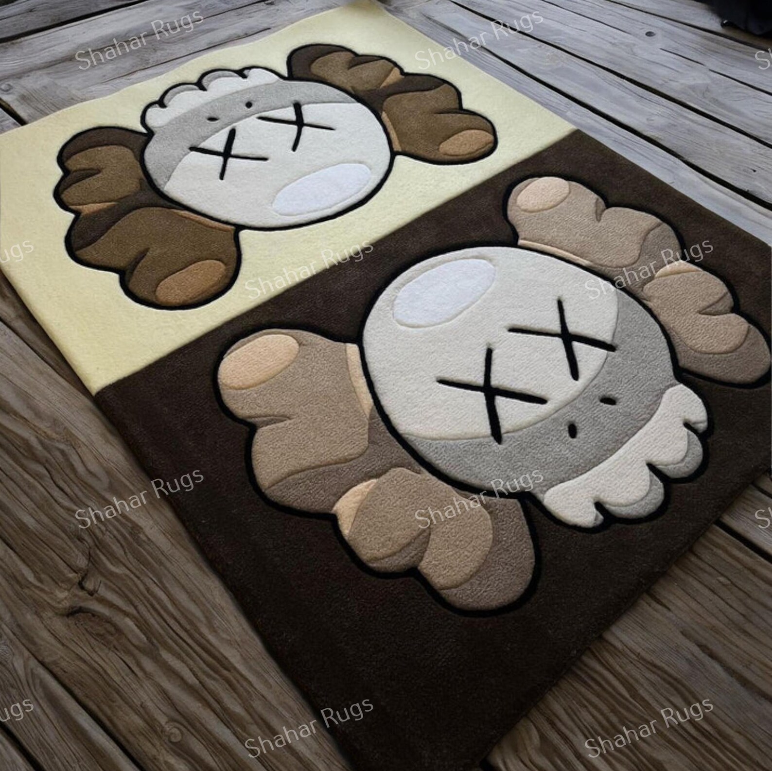 Buy Kaws Handmade 100% Wool Rugs Case Rugs L Handmade Carpet for Living ...