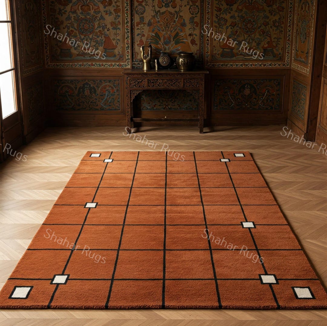 Cinnamon Rug, Wool Rug, Handmade, Area Rug, Rugs for Living Room ...