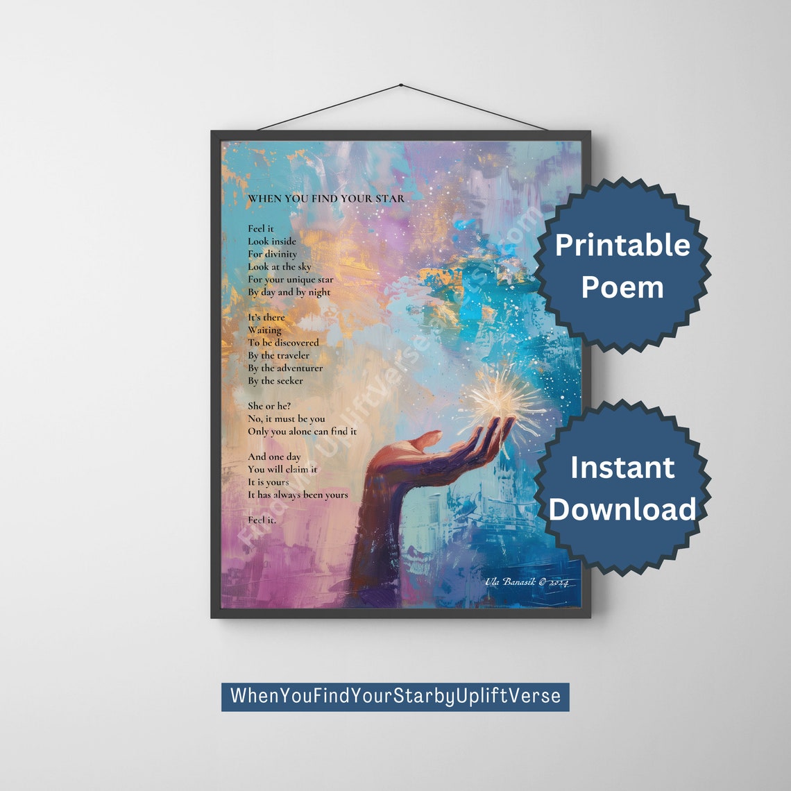 When You Find Your Star A Printable Poem POEM. INSTANT Download, Gift ...