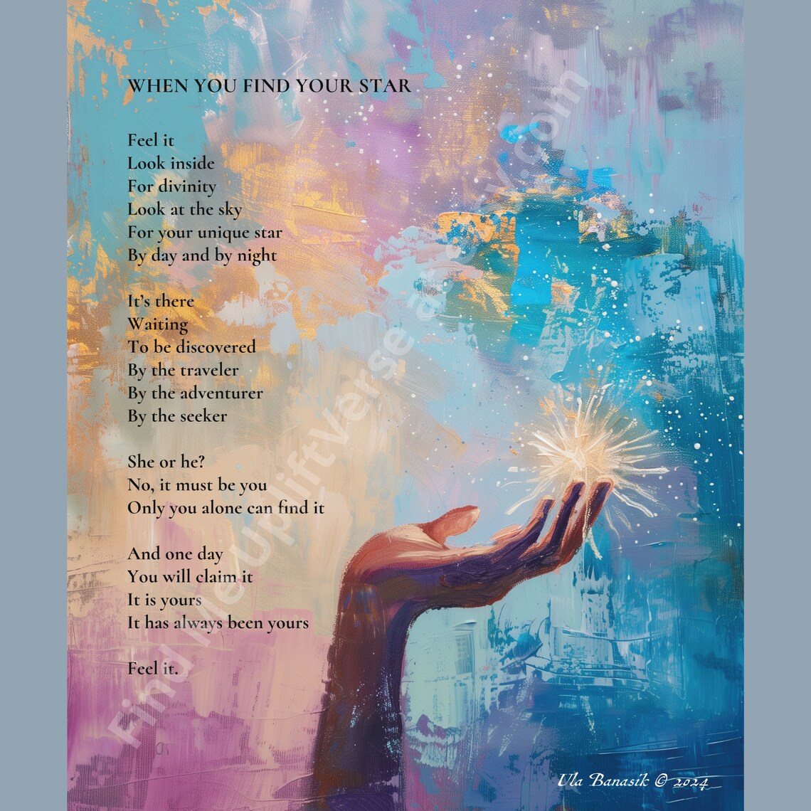 When You Find Your Star A Printable Poem POEM. INSTANT Download, Gift ...