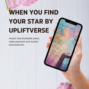 When You Find Your Star A Printable Poem POEM. INSTANT Download, Gift ...