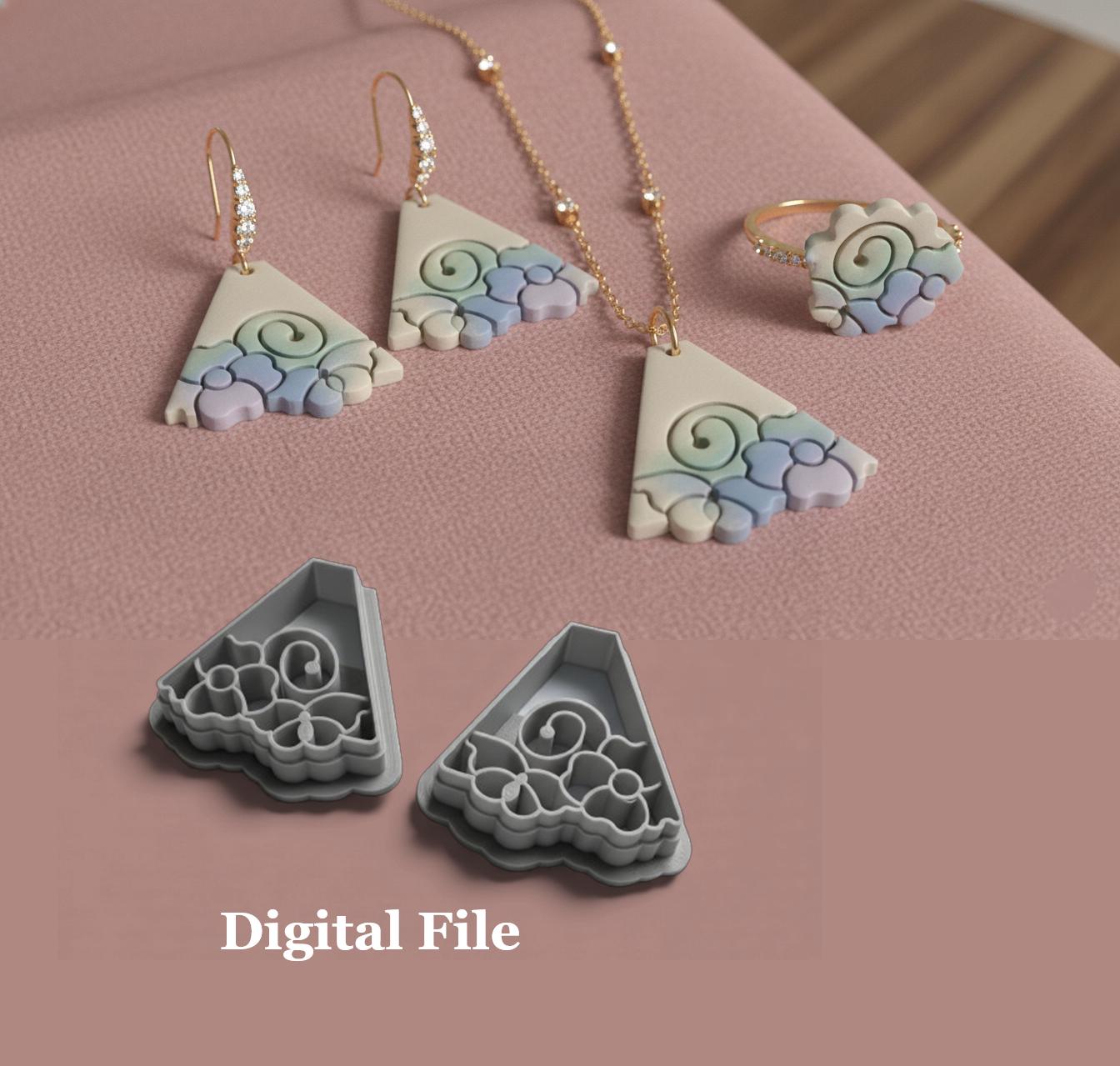 Butterfly Flower Clay Cutter Digital File - Etsy