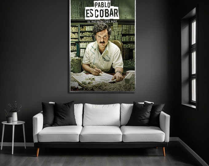 Pablo Escobar Canvas (narcos Poster, Pablo Escobar Poster, Pablo ...