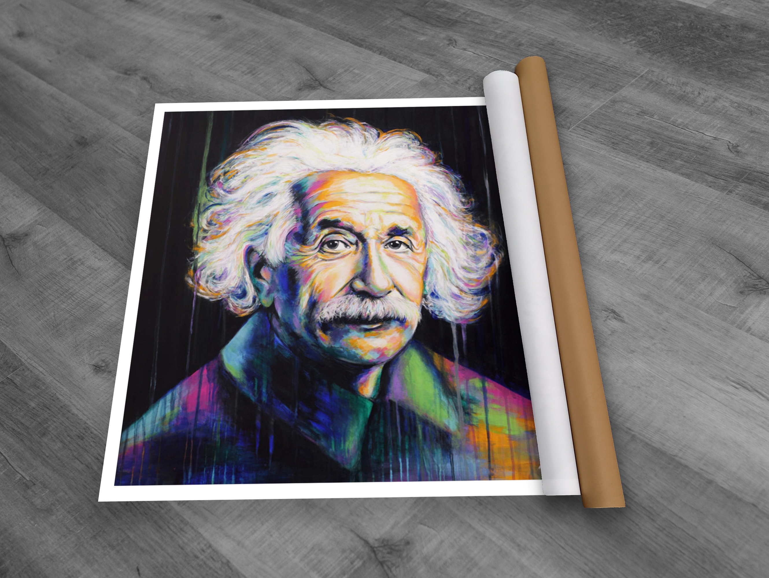Albert Einstein Print Art, Einstein Paintings on Canvas, Science Wall Art - Etsy