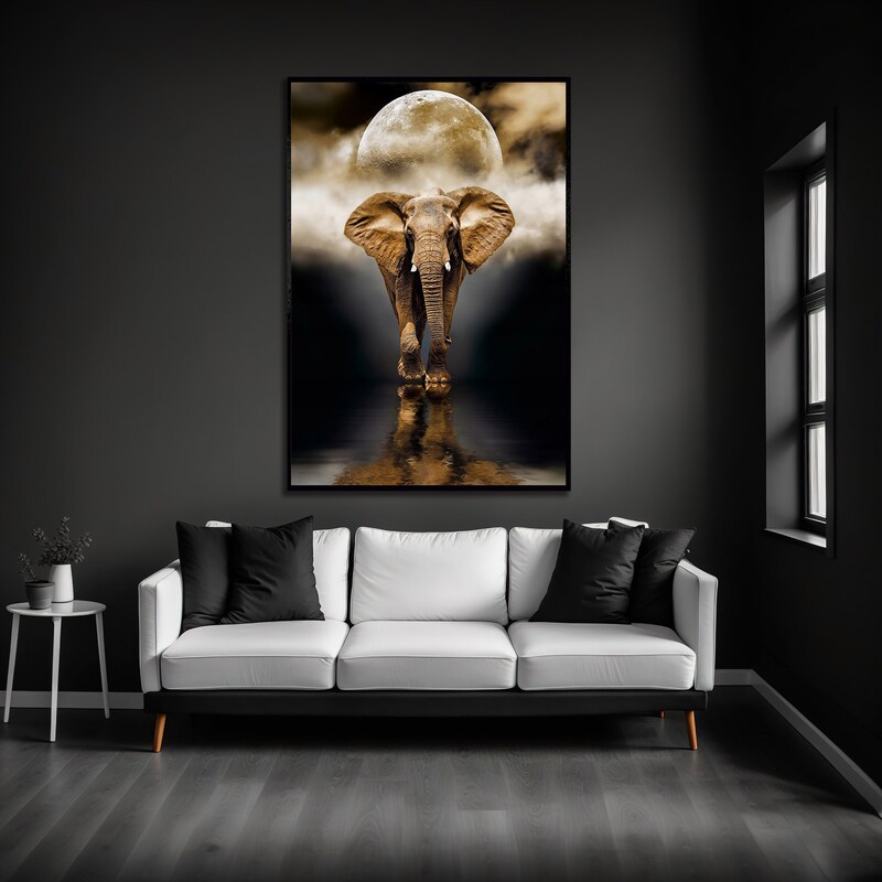 Elephant Art Print - Etsy