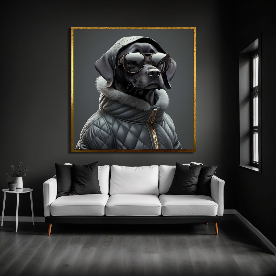 Dog Wall Decor, Canvas or Poster, Dog Wall Art, Pet Artwork, Dog Home ...