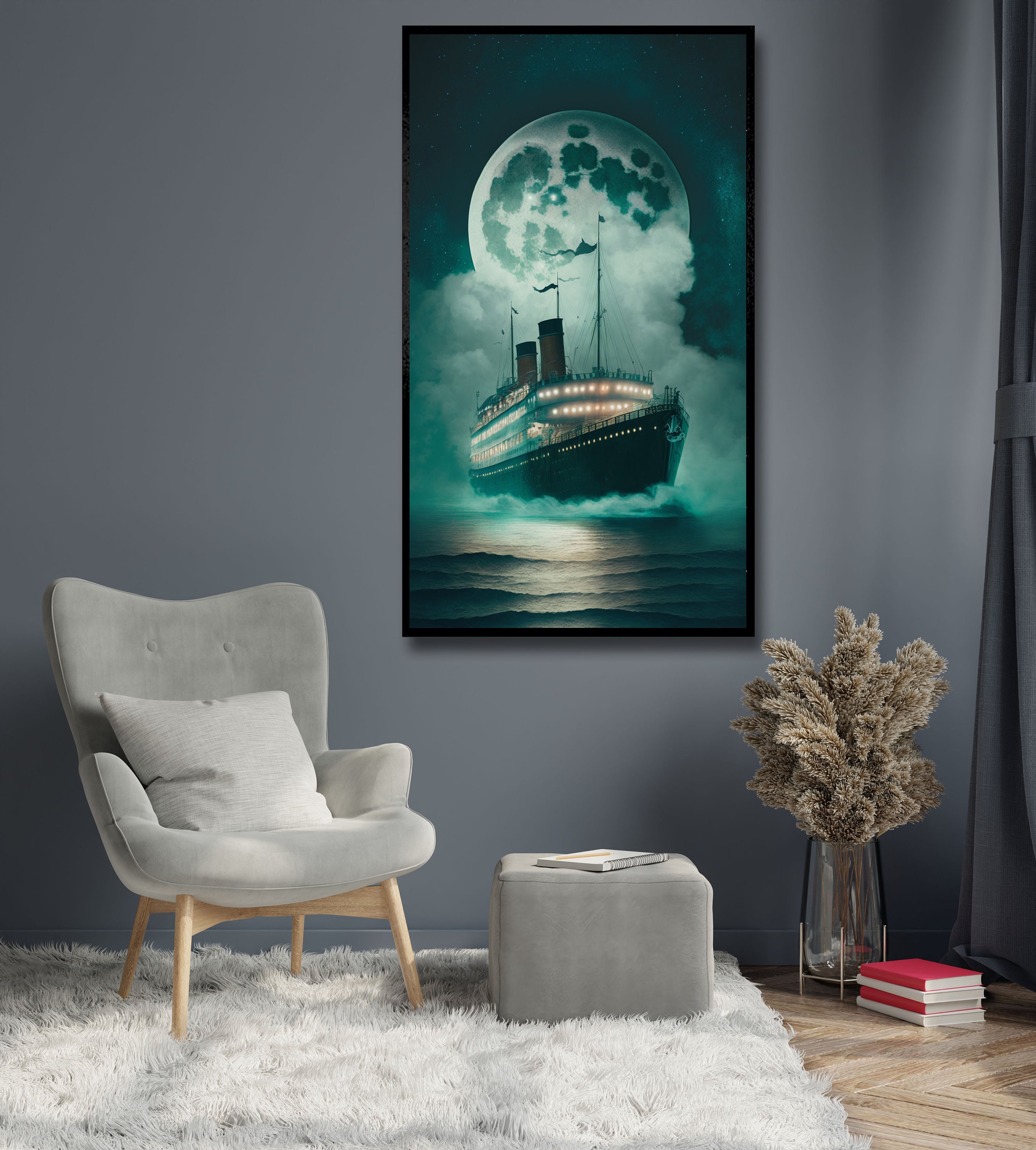 Titanic Canvas Wall Art Titanic Poster, Maritime Artwork, Titanic ...