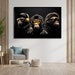 Three Monkey Canvas Wall Art Decor, Gorilla Canvas Painting, Printable ...
