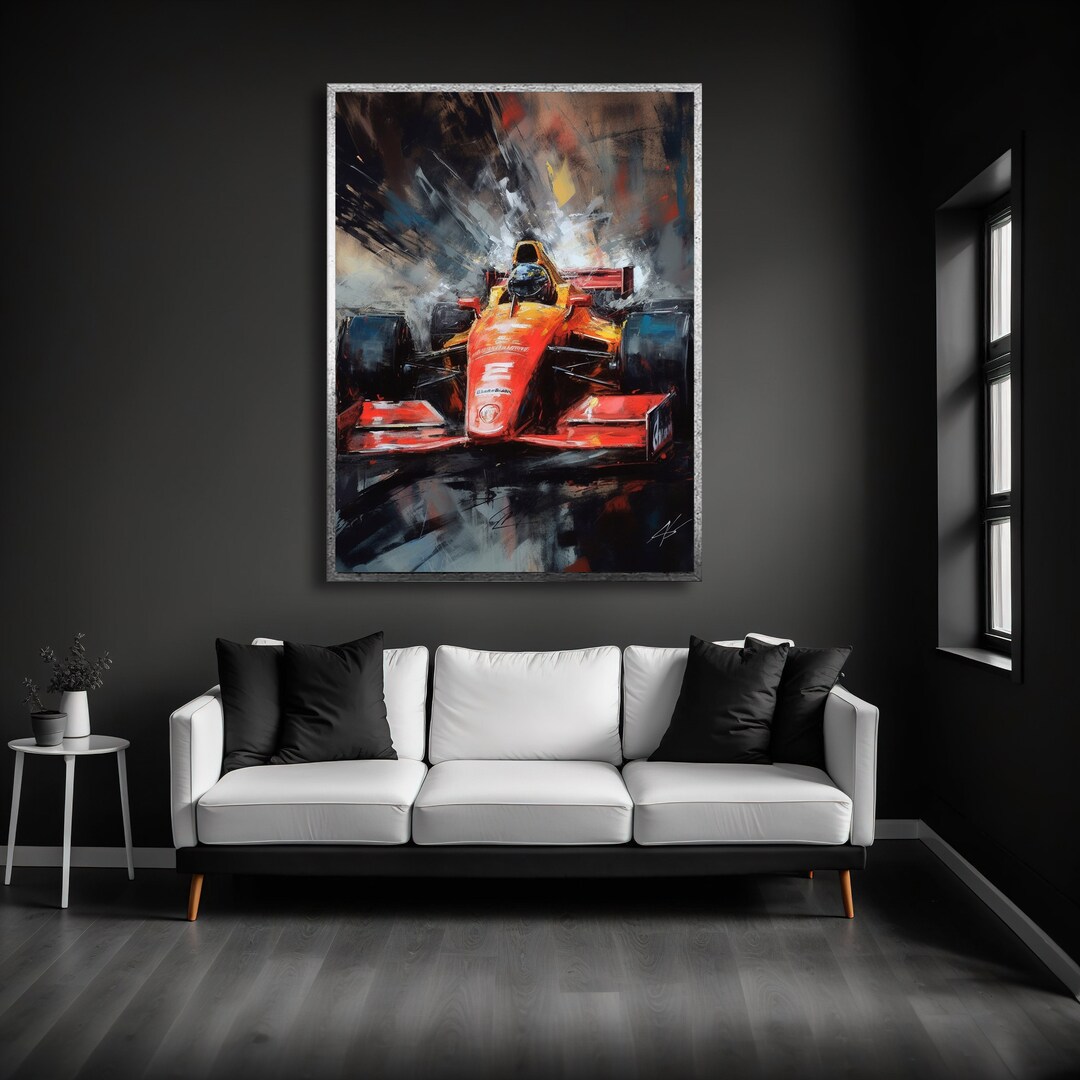 Formula 1 Racing ,sports Car Canvas , Art Picture Print, F1 Car Canvas ...