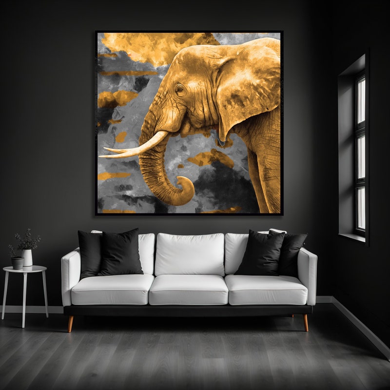 Elephant Canvas - Etsy